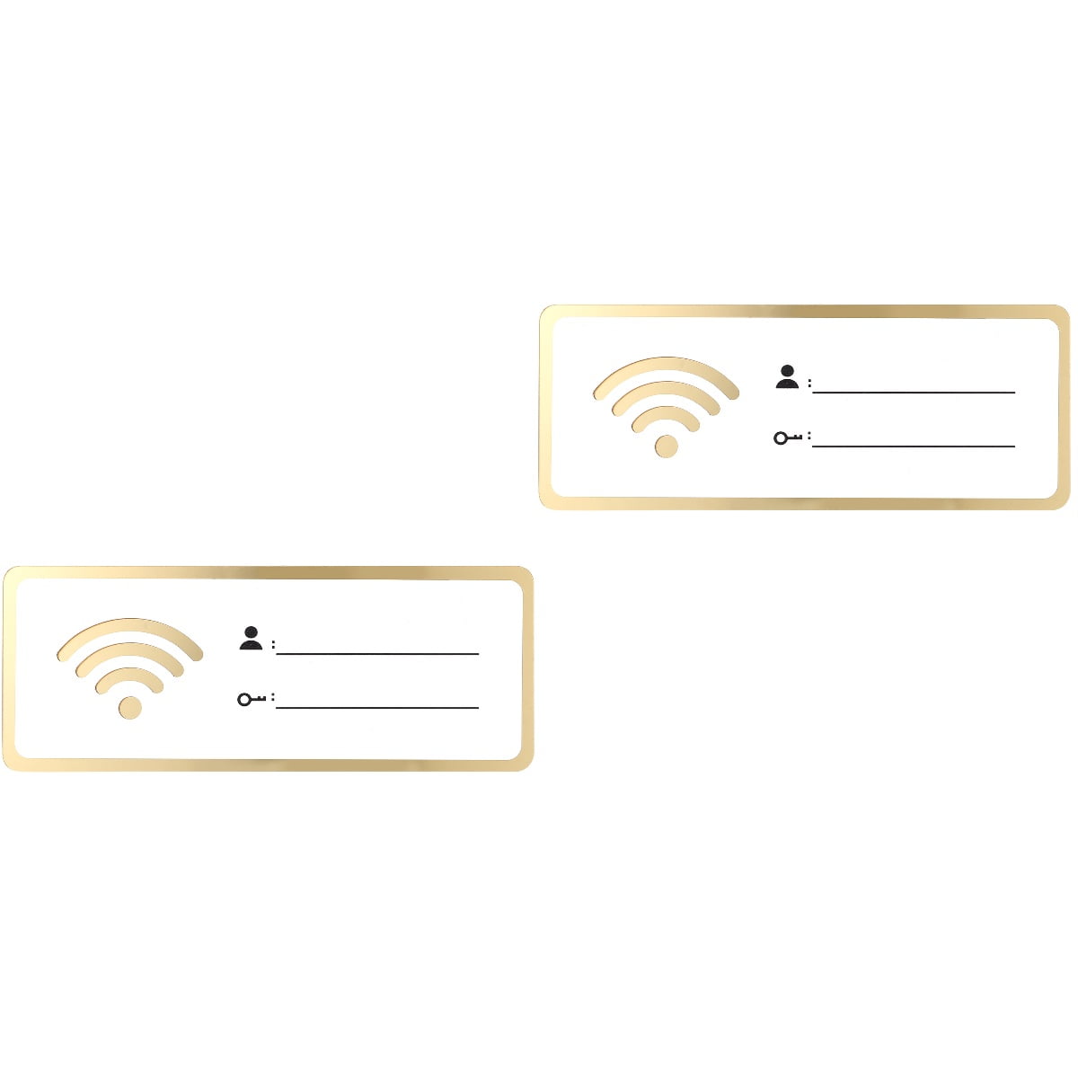 MLINS 2pcs Wall Acrylic Wifi Sign Wifi Password Acrylic Reminder Wall ...