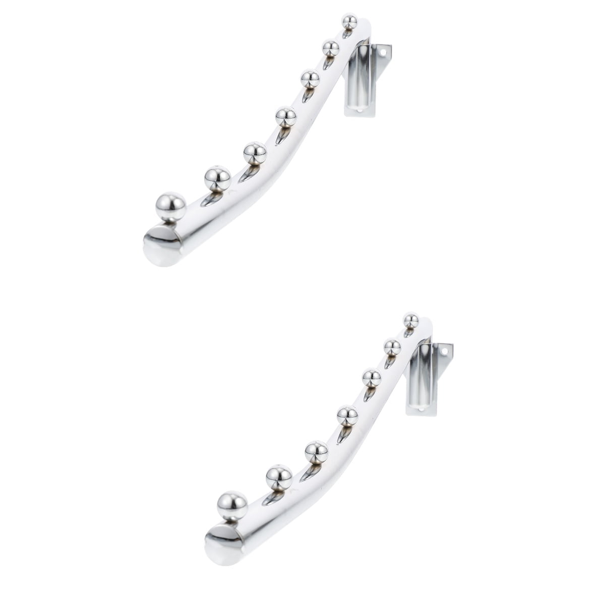 MLINS 2pcs Wall Mounted Clothes Hanger Rack Garment Hooks with Swing ...