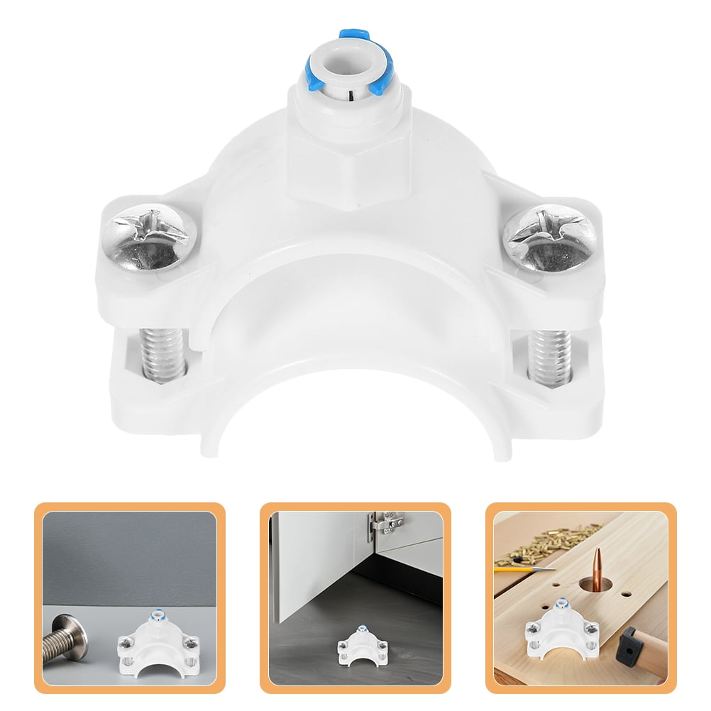 MLINS 2pcs Water Filters Clamp Plastic Drain Saddle Valve Quick Connect ...