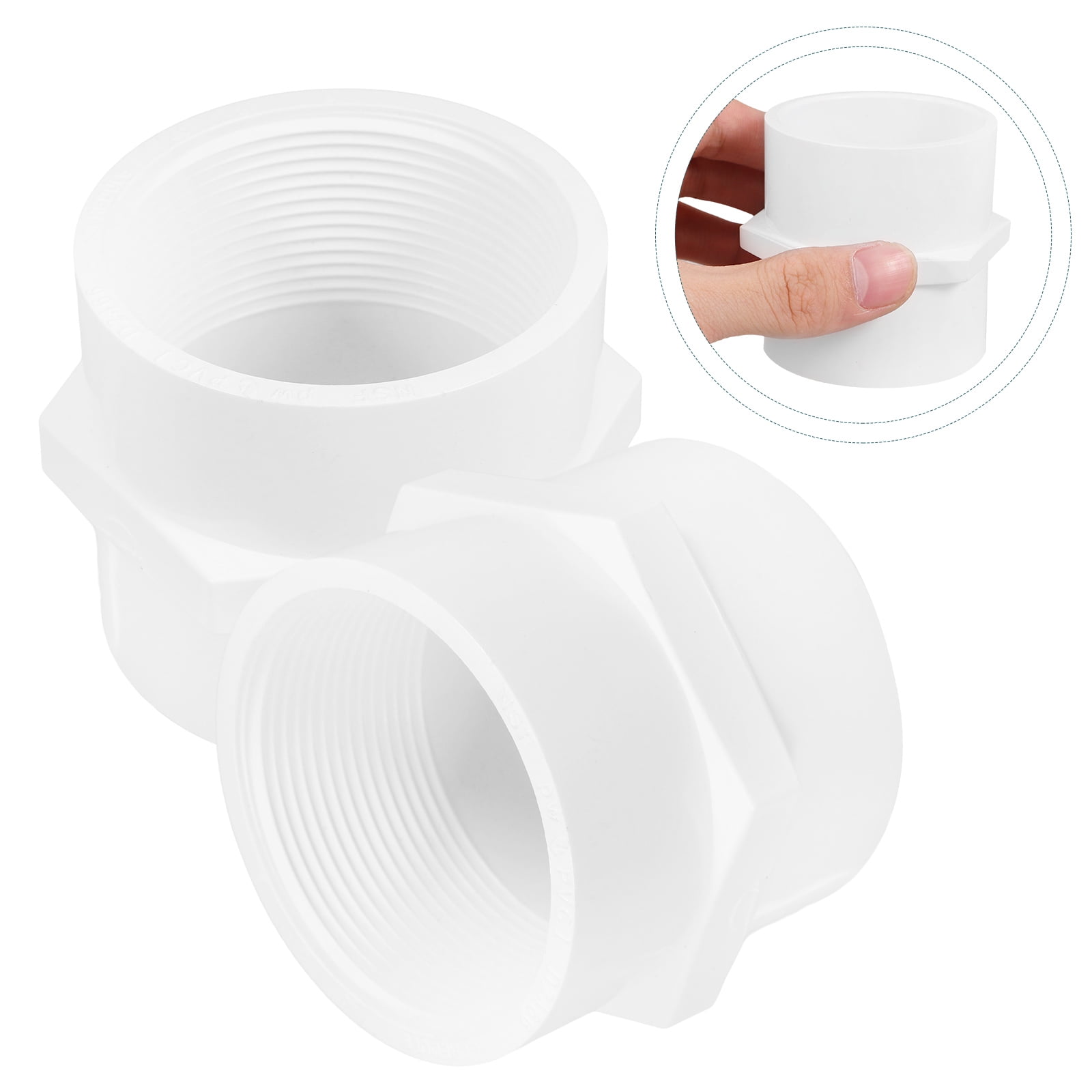 MLINS 2pcs Water Pipe Joint Converter Pvc Pipe Adapter Connector Pvc ...