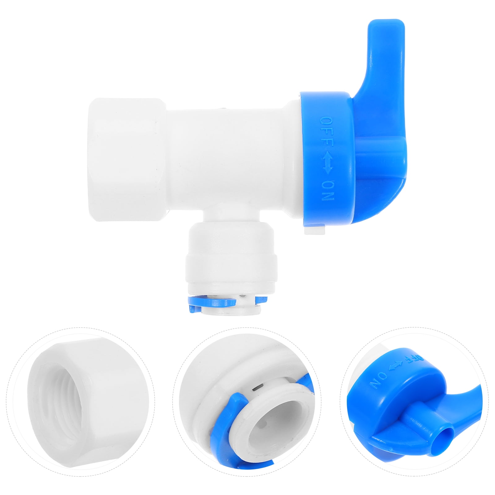 MLINS 2pcs Water Systems Tank Ball Valve Water Purifiers Tube Quick ...