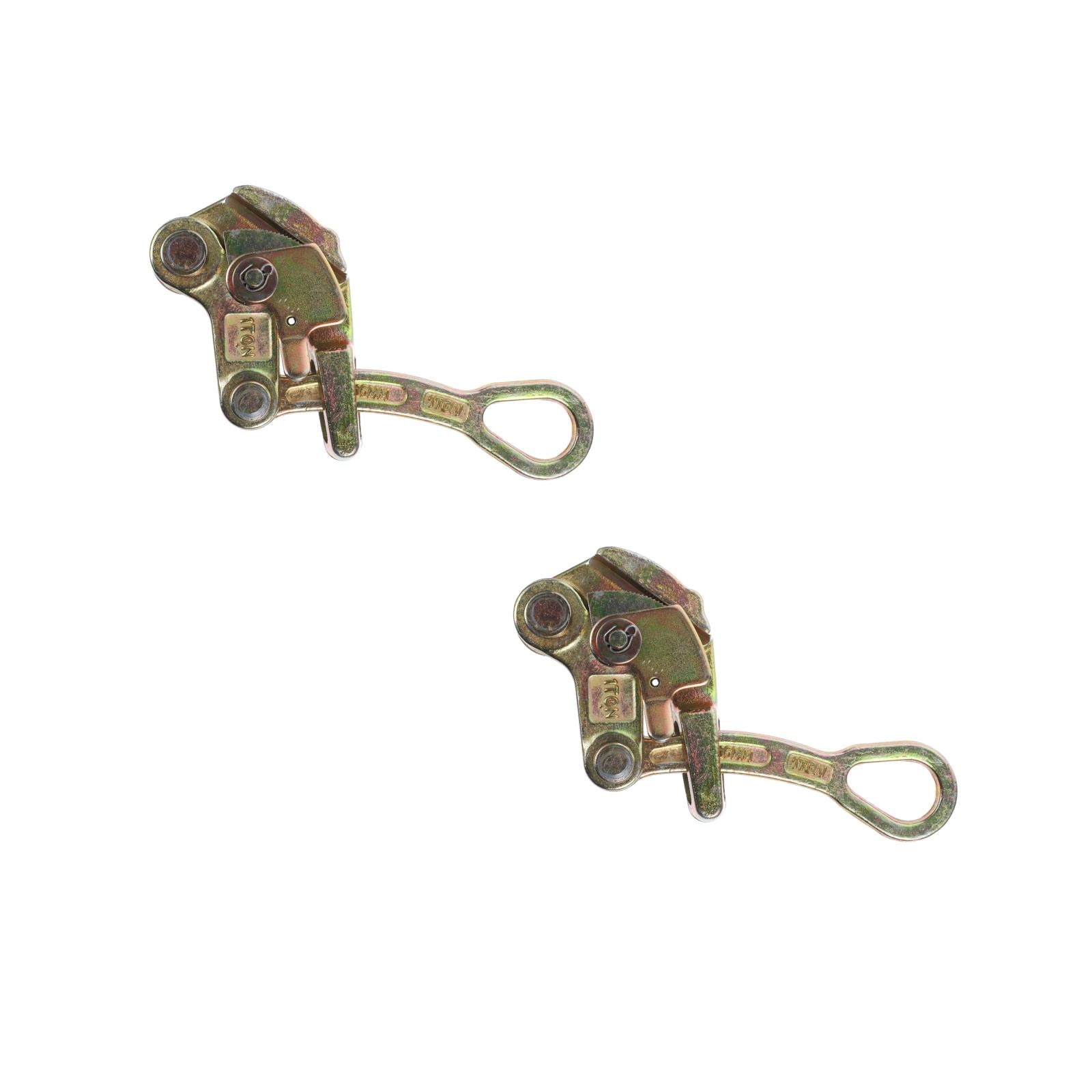 MLINS 2pcs Wire Grip Gripper Cable Grip Clamp Wire Rope Jaw Puller ...