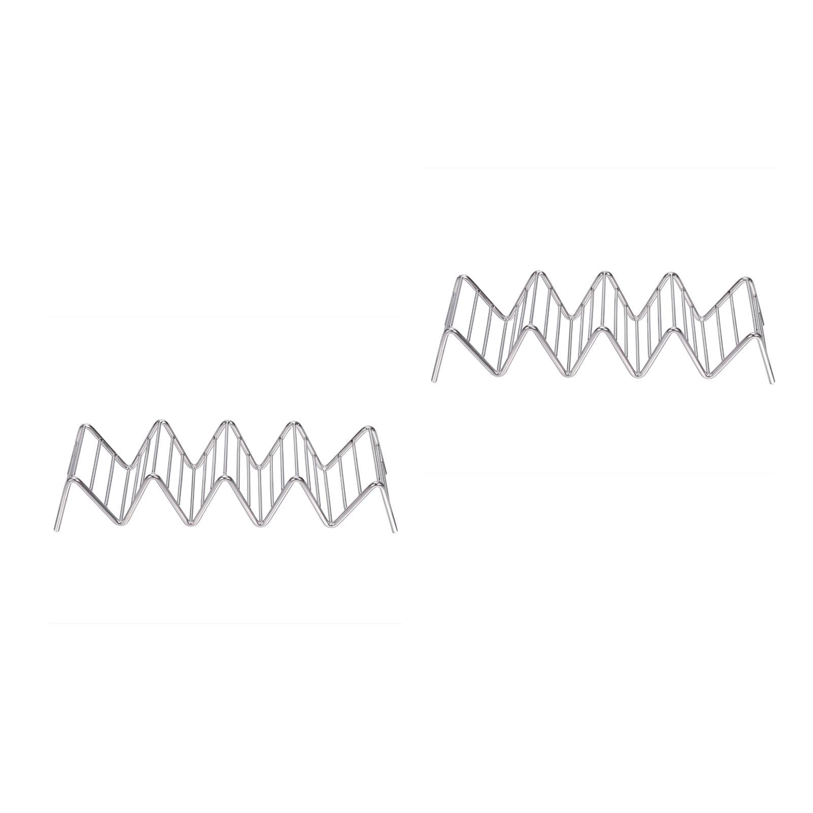 MLINS 2pcs Wire Taco Holder, Stainless Steel Taco Holder Taco Rack ...