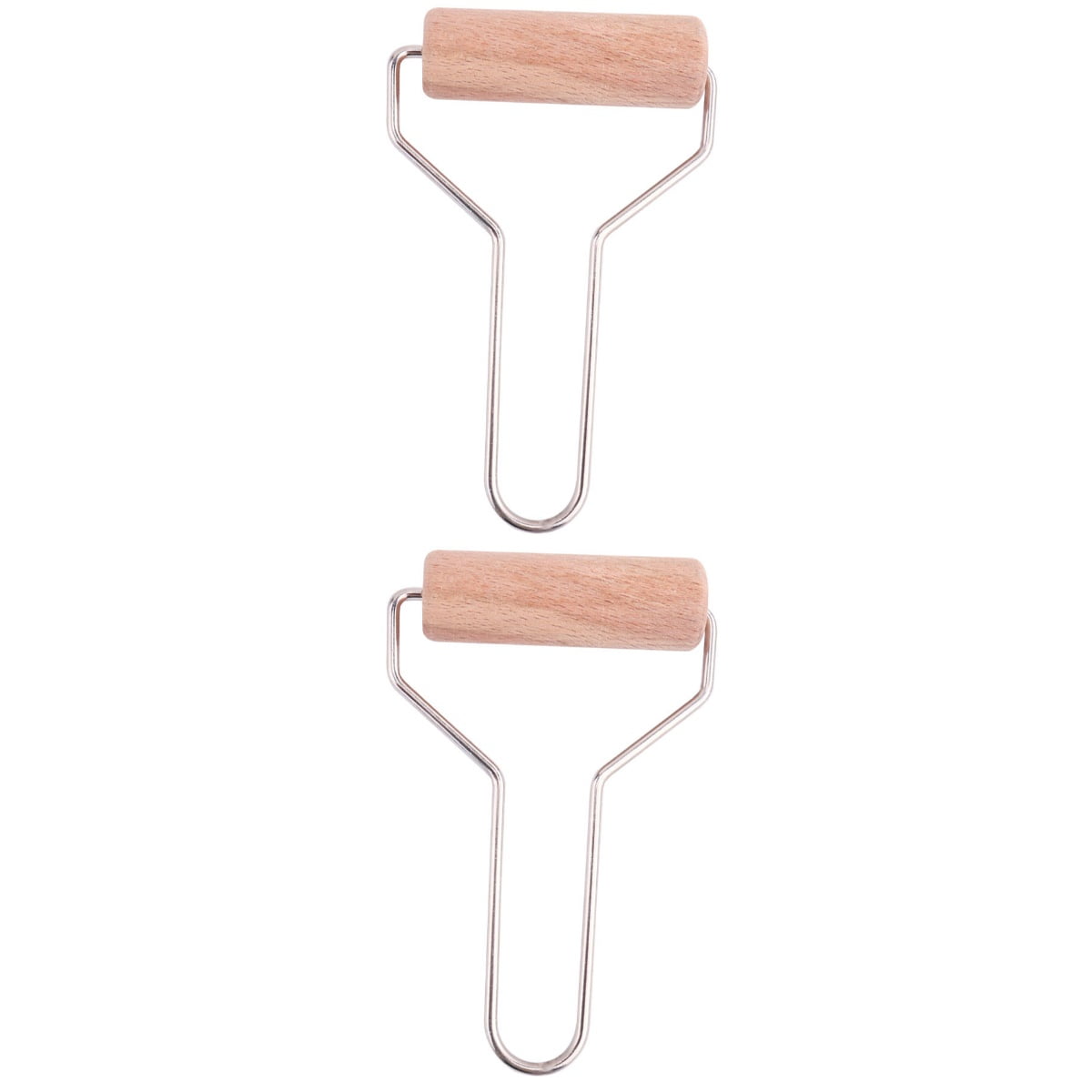 MLINS 2pcs Wooden Clay Roller Multi-purpose Rolling Pin DIY Polymer ...