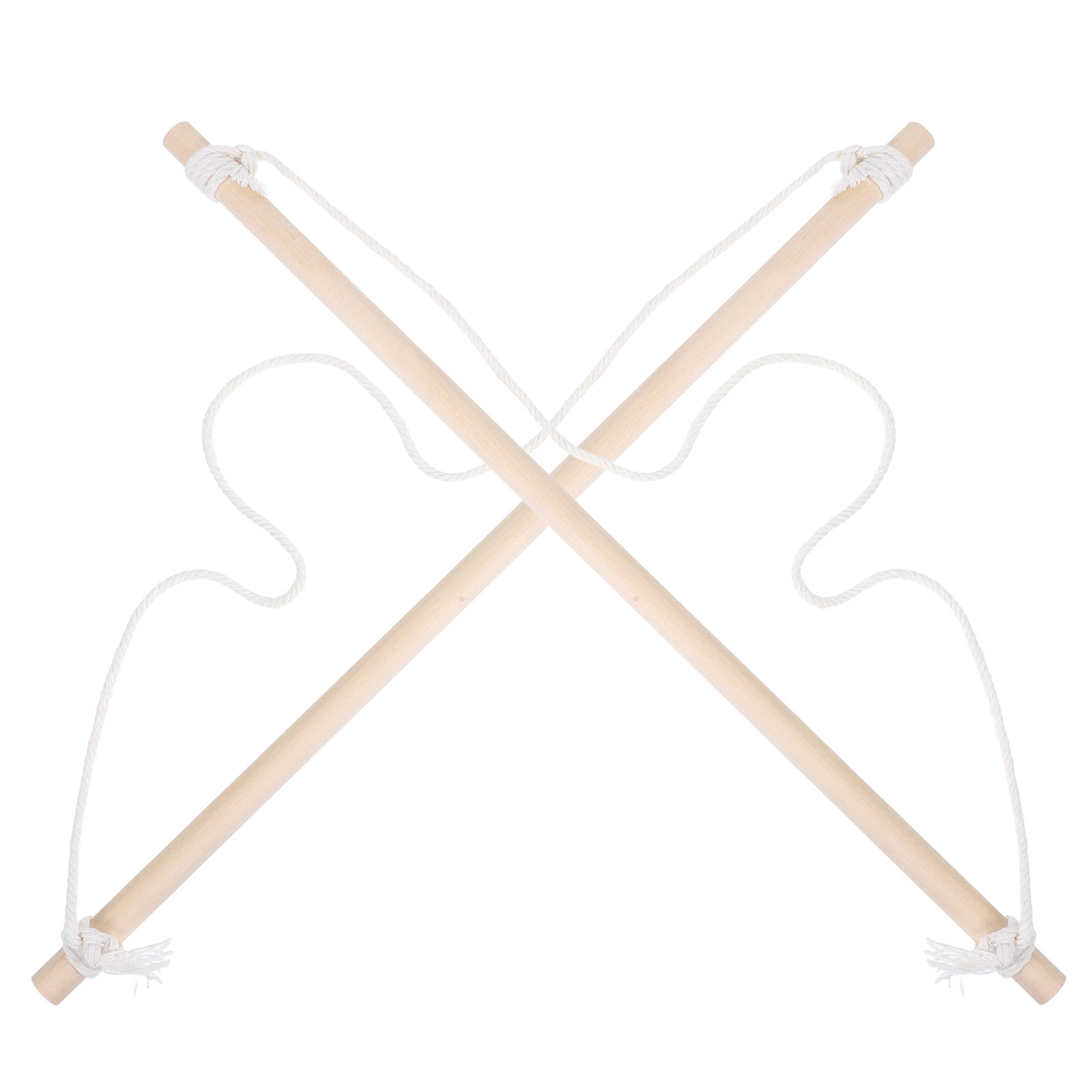 MLINS 2pcs Wooden Garden Banner Flag Pole Kit Banner Pole Outside House ...