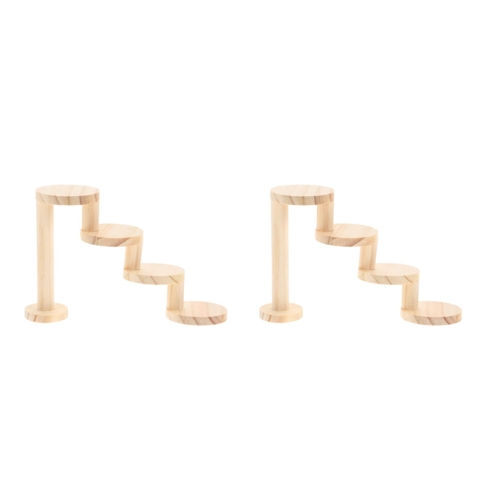MLINS 2pcs Wooden Hamster Ladder Four-layer Ladder Toy Interesting ...
