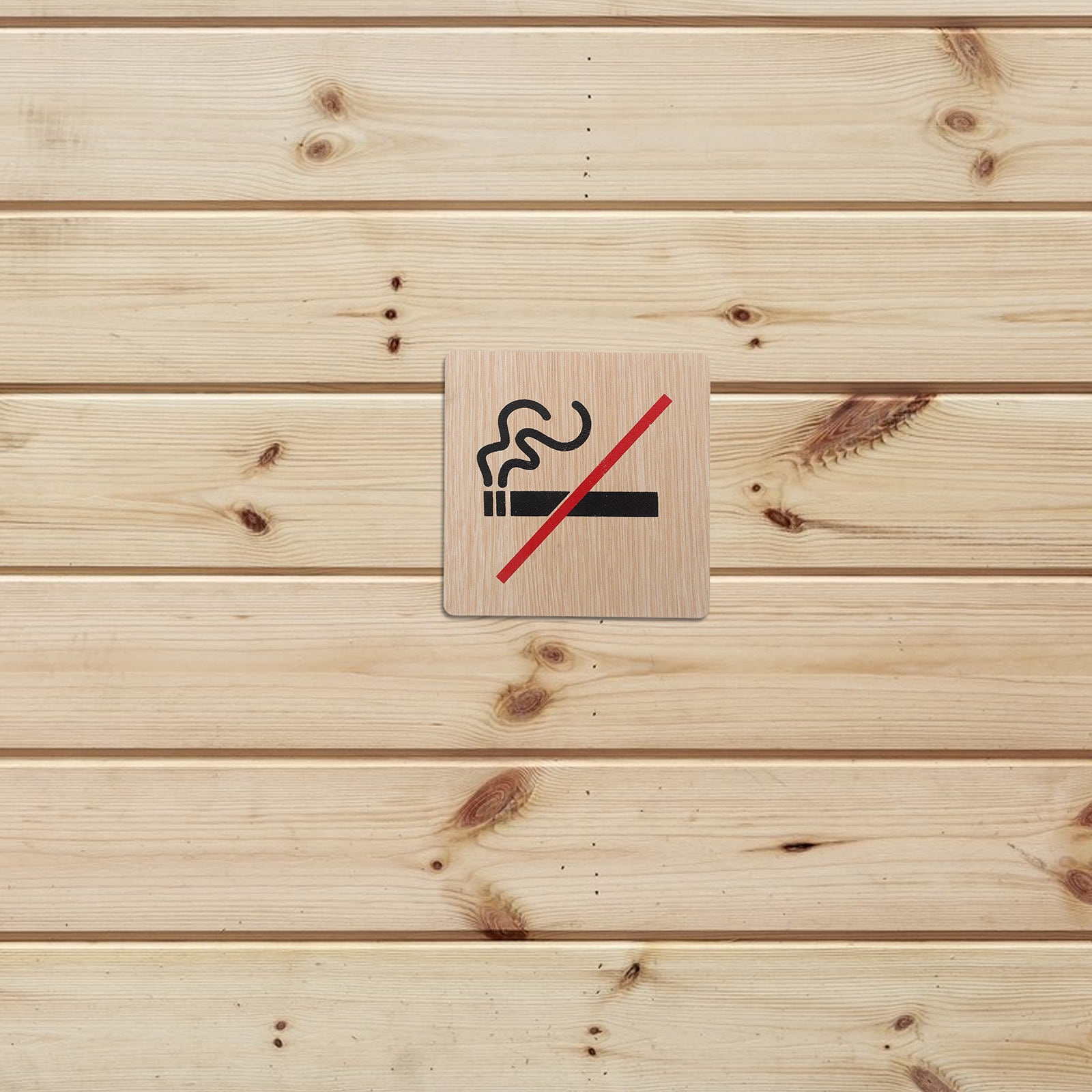 MLINS 2pcs Wooden No Smoking Sign Handmade Sign Rustic Wooden Smoking ...