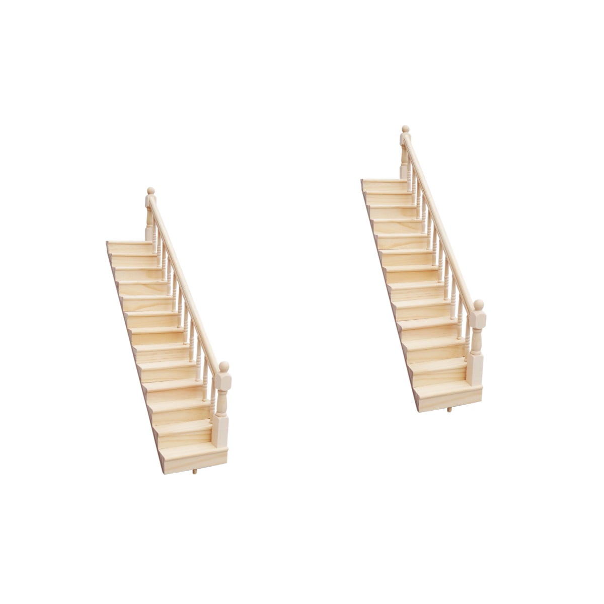 MLINS 2pcs staircase railing House Staircase Stairs Wooden Stairs ...