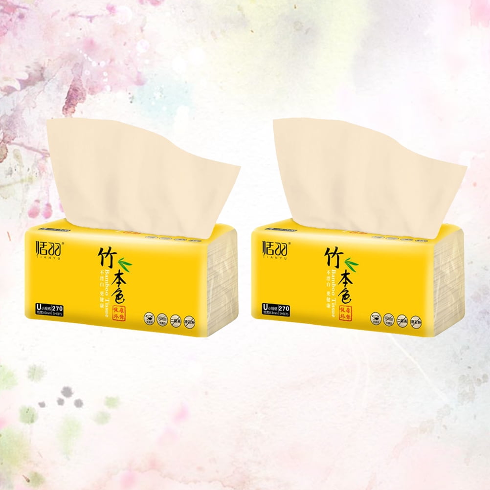 MLINS 3 Bags of 810 Sheets Paper Extraction Flexible Napkin Bamboo ...