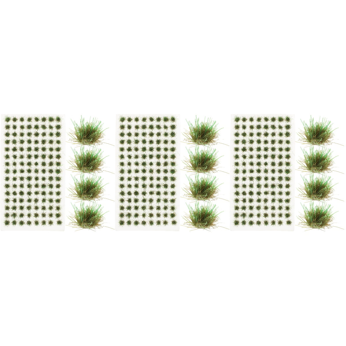 MLINS 3 Boxes Bud Simulated Grass Model Model Train Railway 0.4X0.4X0 ...