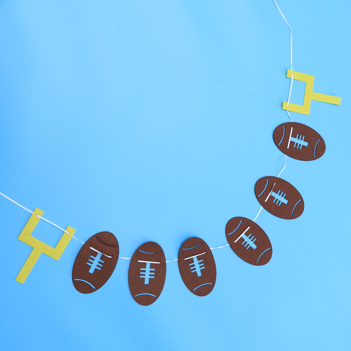 MLINS 3 Meters Rugger Cutouts Football Party Banners Birthday Bunting ...