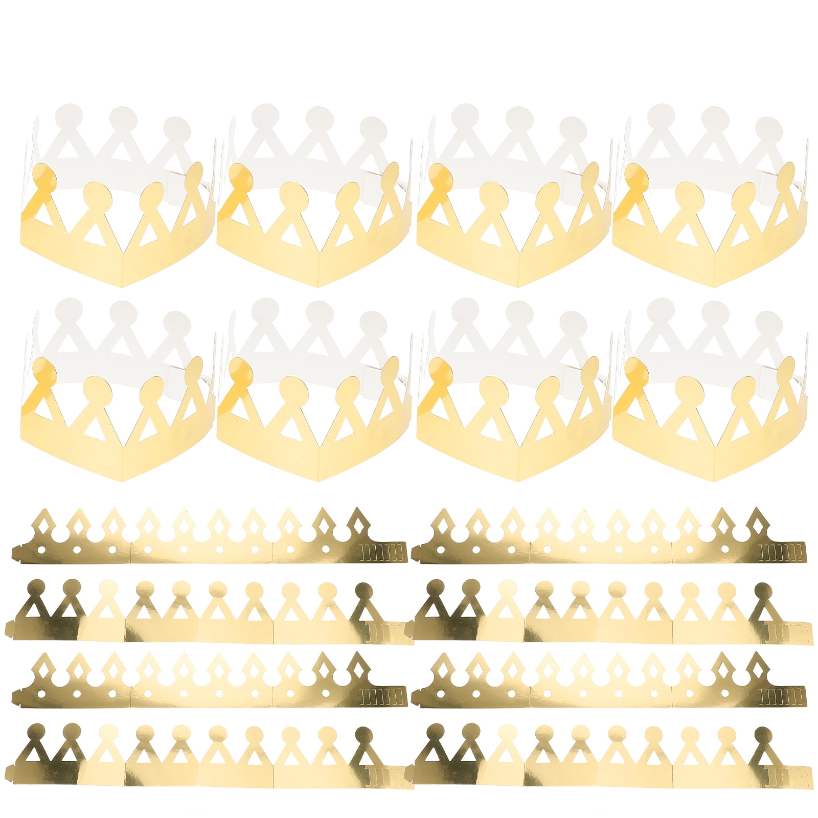 MLINS 3 PCS Birthday Prince Crown Golden King Crowns The Child Man ...