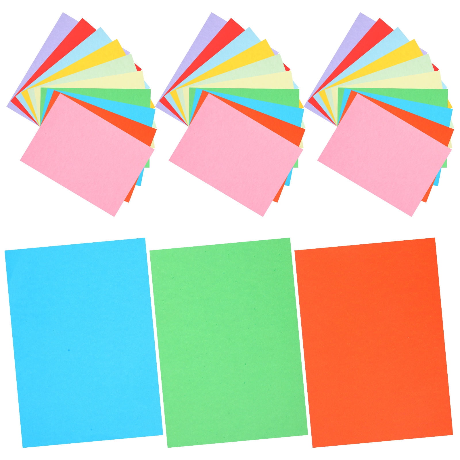 MLINS 3 Packs Colored Copy Paper For DIY Art And Crafts Multicolor ...