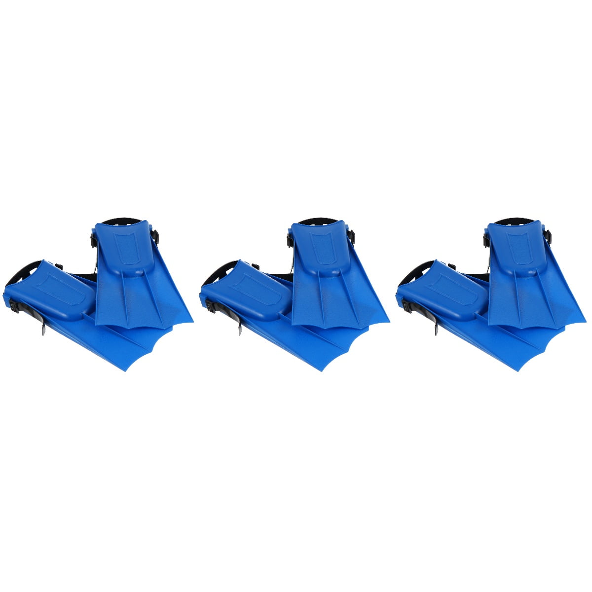 MLINS 3 Pairs Adult Swim Flippers Short Rubber Swim Flippers for ...