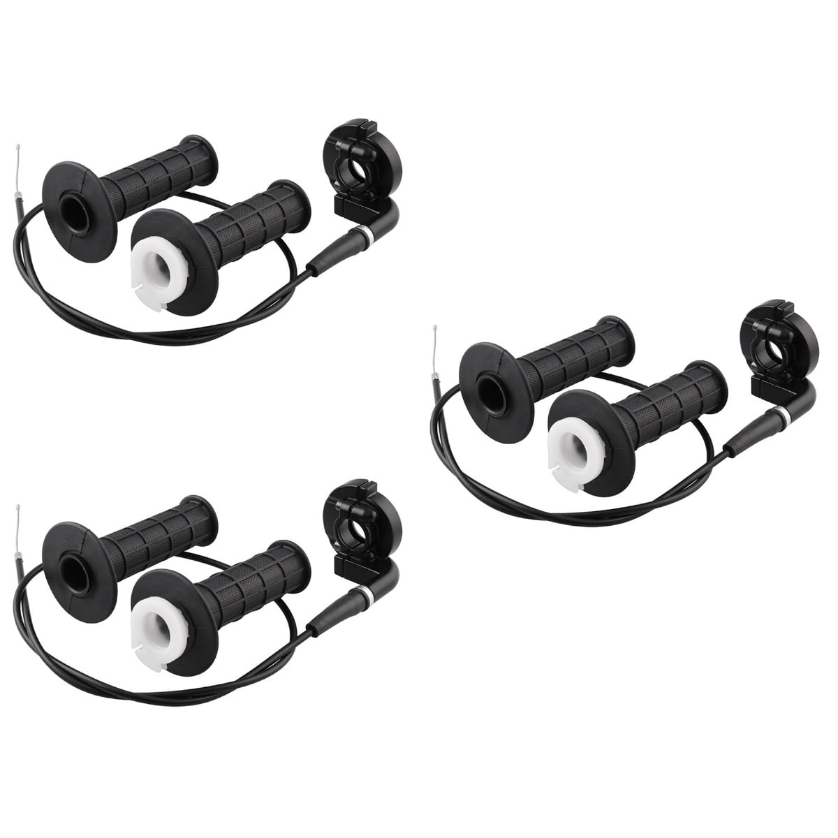 MLINS 3 Pairs Aluminium Motorcycle Hand Grip 22mm 7/8 Inch Throttle ...