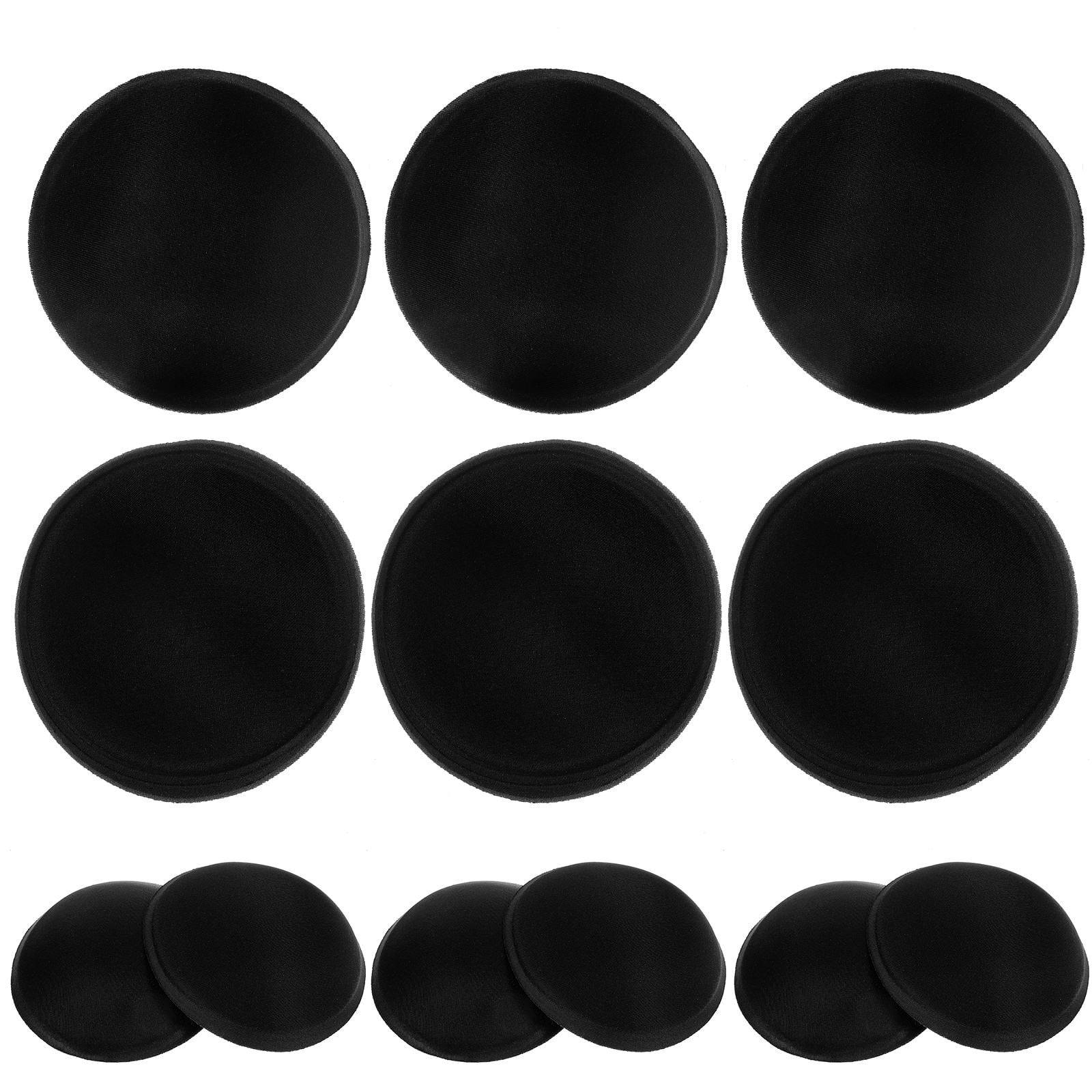 MLINS 3 Pairs Bra Pads Inserts Foam Removable Cup Sponge Push Black ...