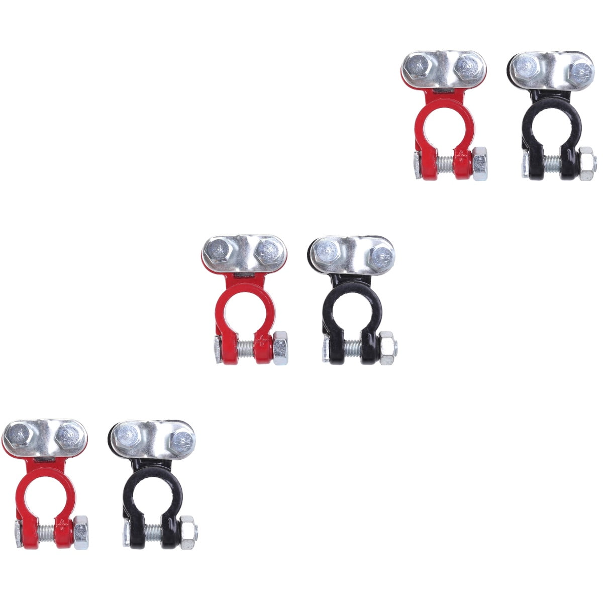 MLINS 3 Pairs of Professional Battery Cable Terminal Positive Negative ...