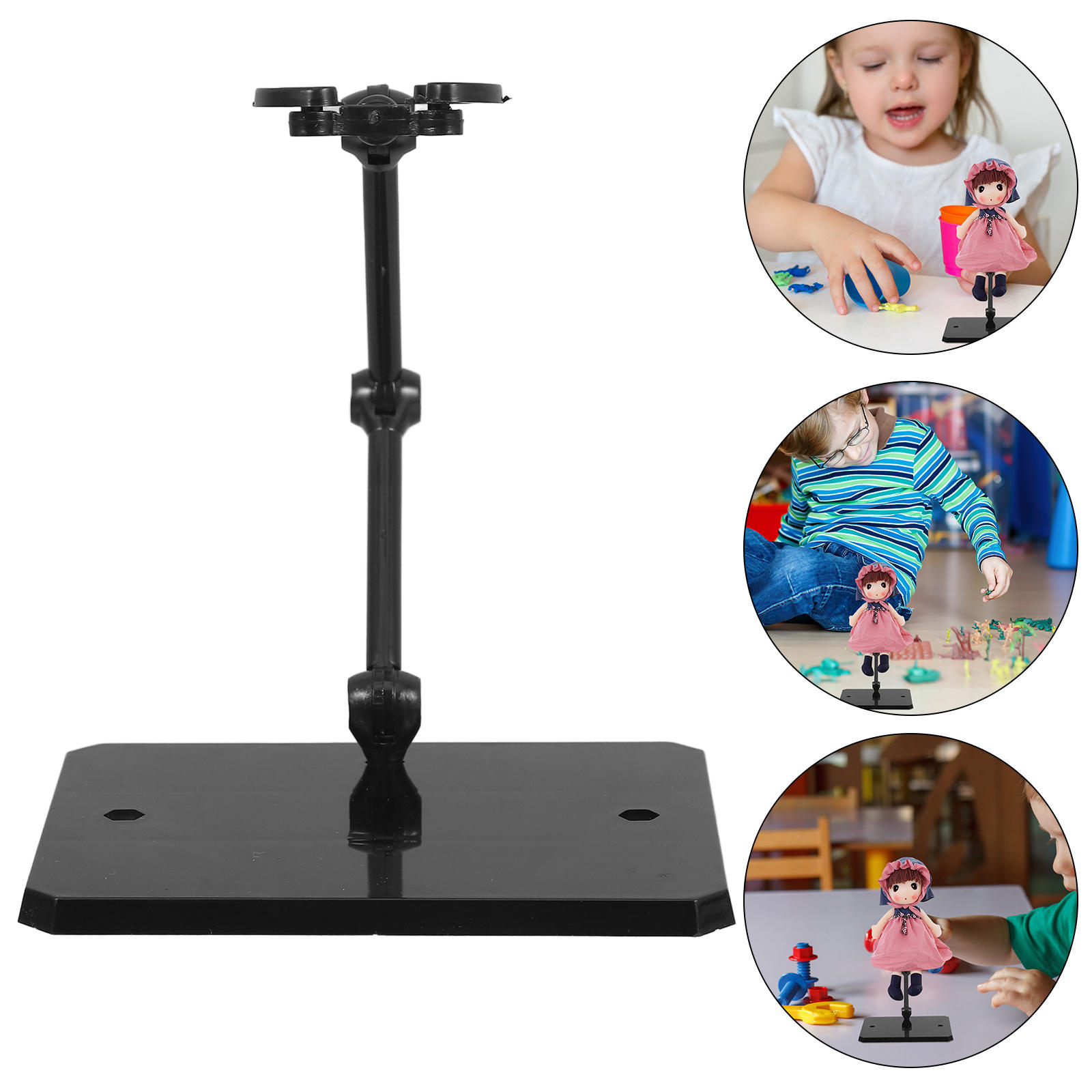 MLINS 3 Pcs Adjustable Action Figure Stand Assembling Bracket Man ...