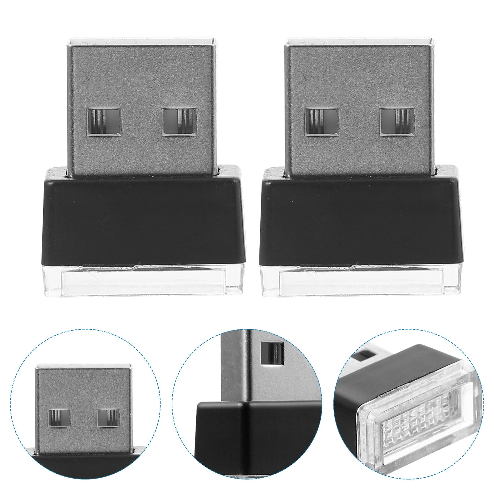 MLINS 3 Pcs Ambient Light Car Roof Lights Interior Dash Small Bride ...