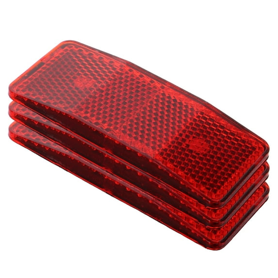 MLINS 3 Pcs Bike Reflector Light 9.50X4.00X2.50CM Red - Walmart.com