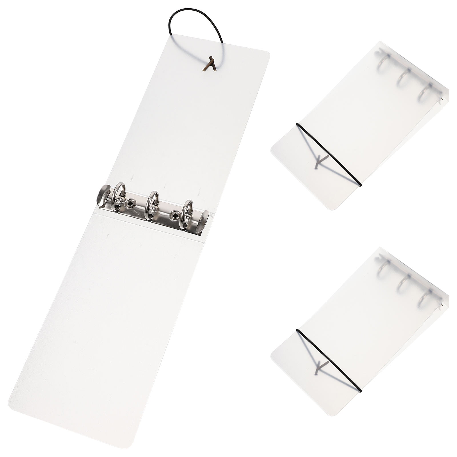 MLINS 3 Pcs Binders Binder Shell Clear Design Binder Office 16.2X9.5X2 ...
