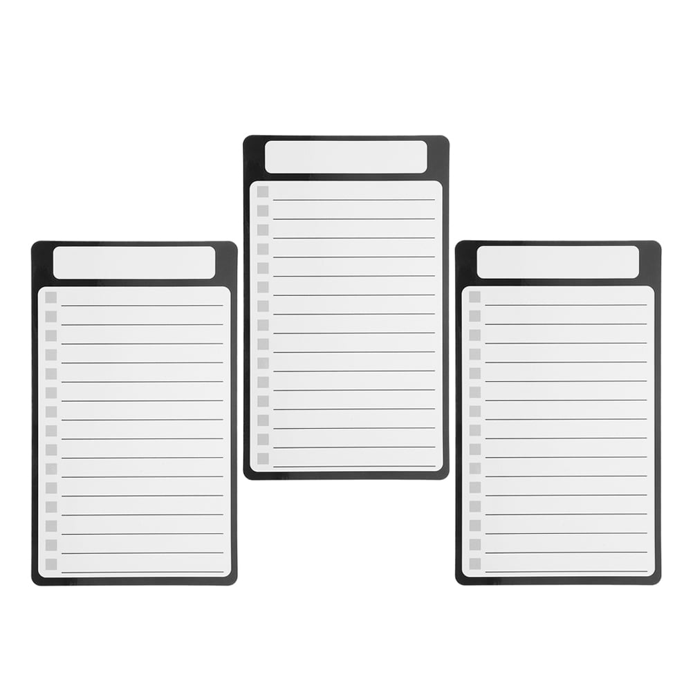 MLINS 3 Pcs Blank Task Chart with Buttons Chores for Adults Child Black ...