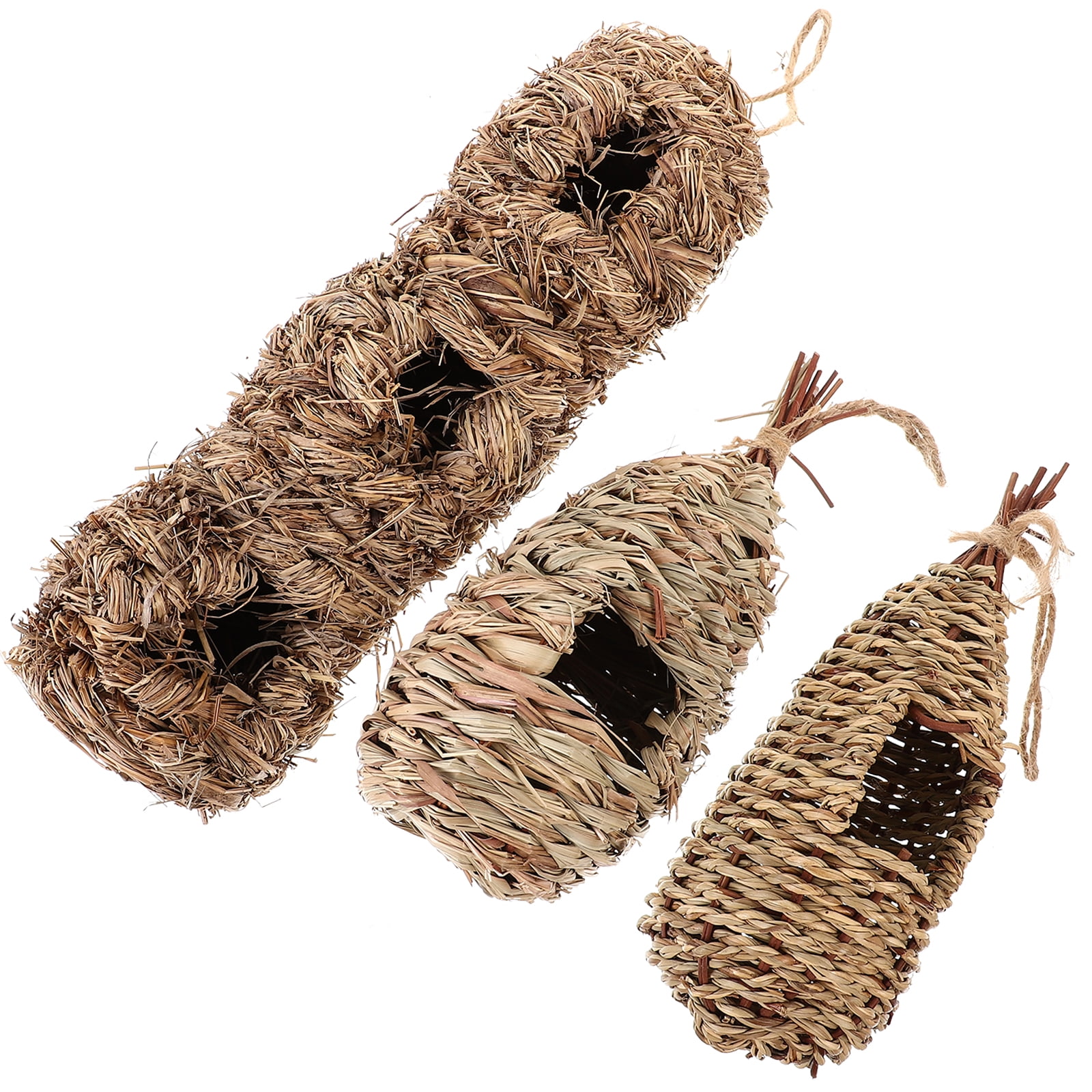 MLINS 3 Pcs Breeding Cage Hamster Cages Straw Bird Nest - Walmart.com