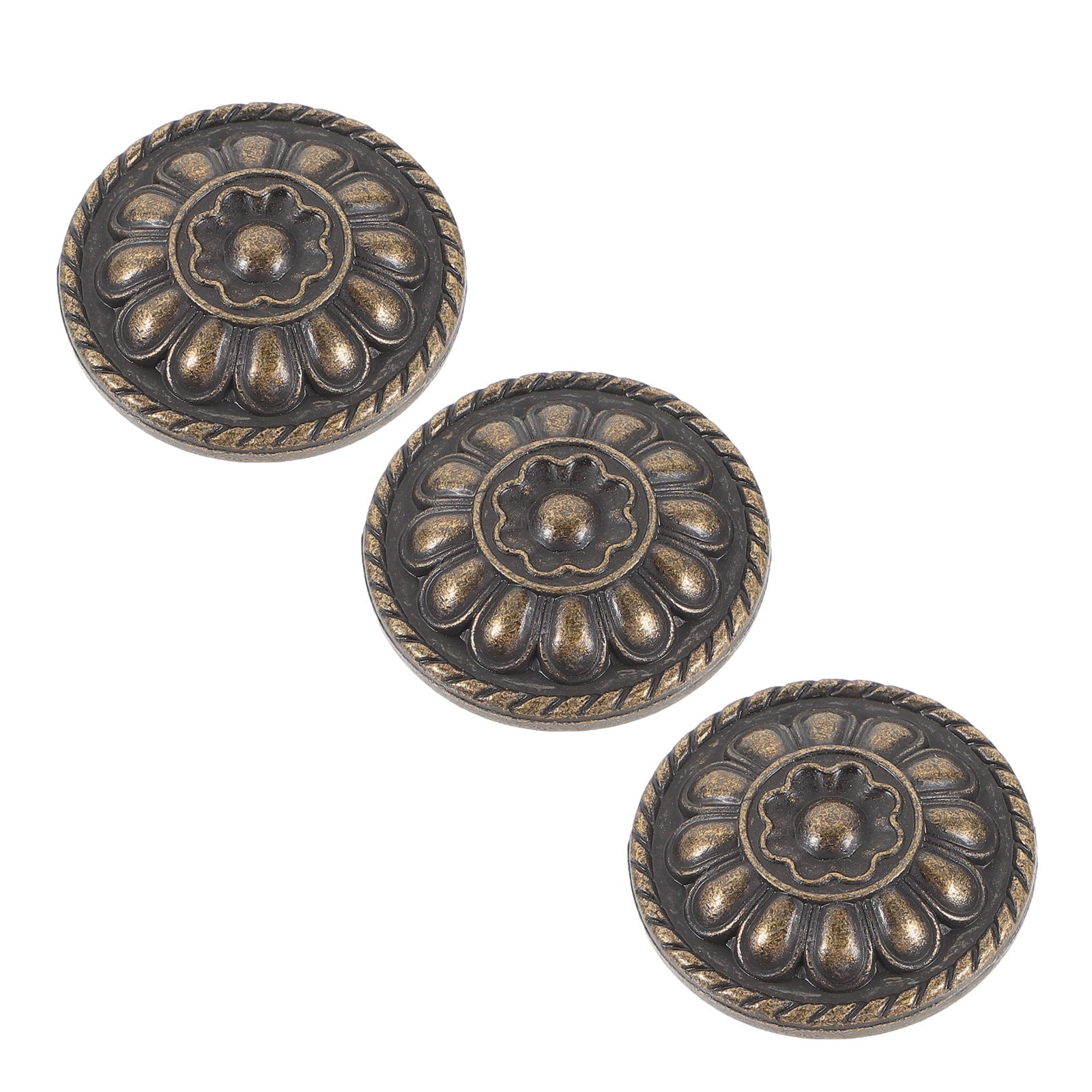 MLINS 3 Pcs Bronze Retro Handle Farmhouse Style Knobs Replacement Knobs ...