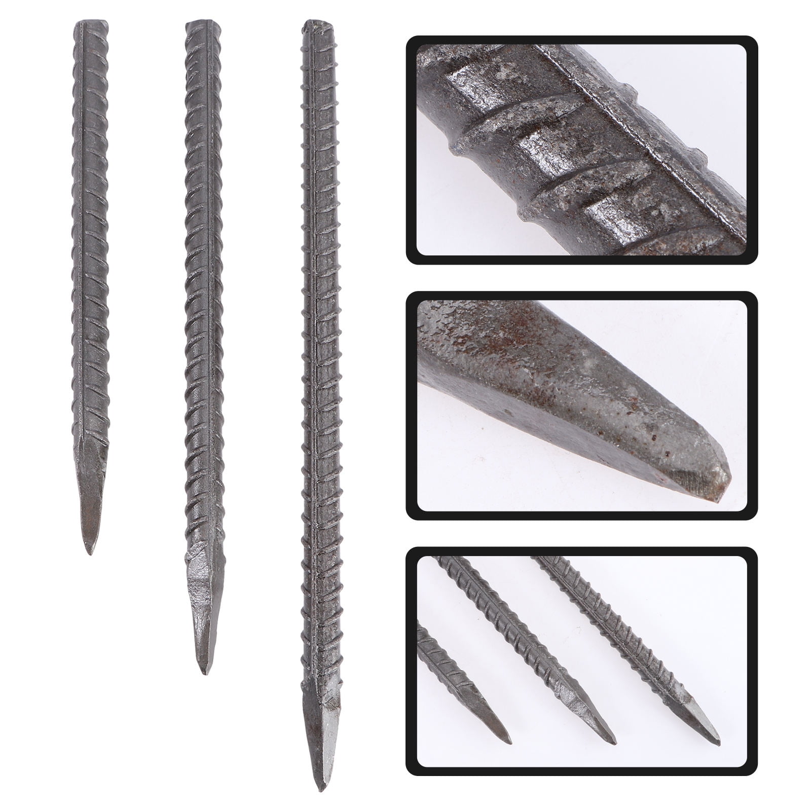 MLINS 3 Pcs Cement Concrete Heavy Duty Tile Chisel 30x1.6cm Black ...