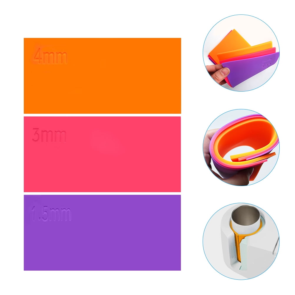MLINS 3 Pcs Cup Cups 3D Printing Pad Set Flexible Mug Press Sleeve ...
