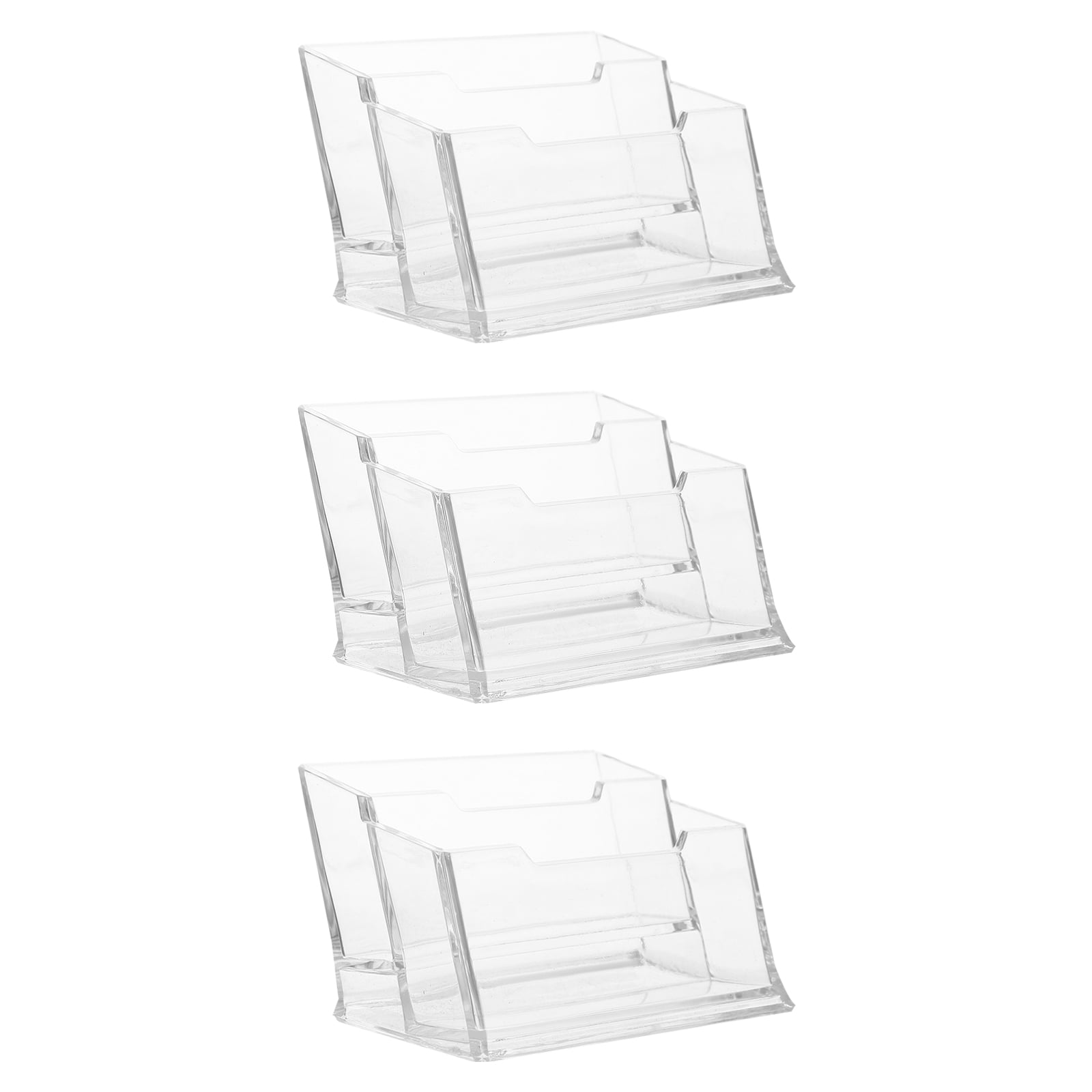 MLINS 3 Pcs Display Rack Business Card Holder Storage Box Organizer ...