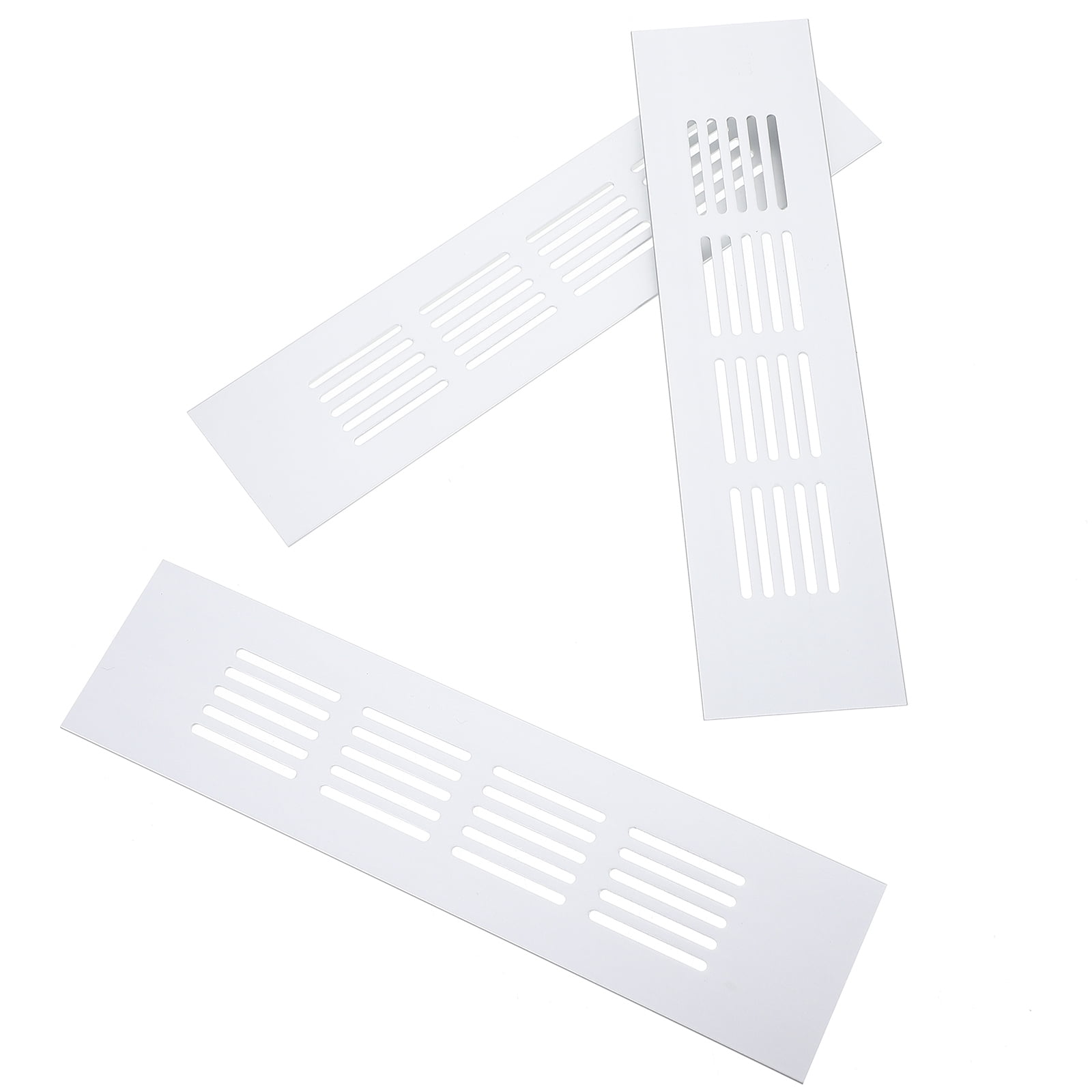 MLINS 3 Pcs Exhaust Vent Rectangle Mesh Window Aluminum Aria Silver ...