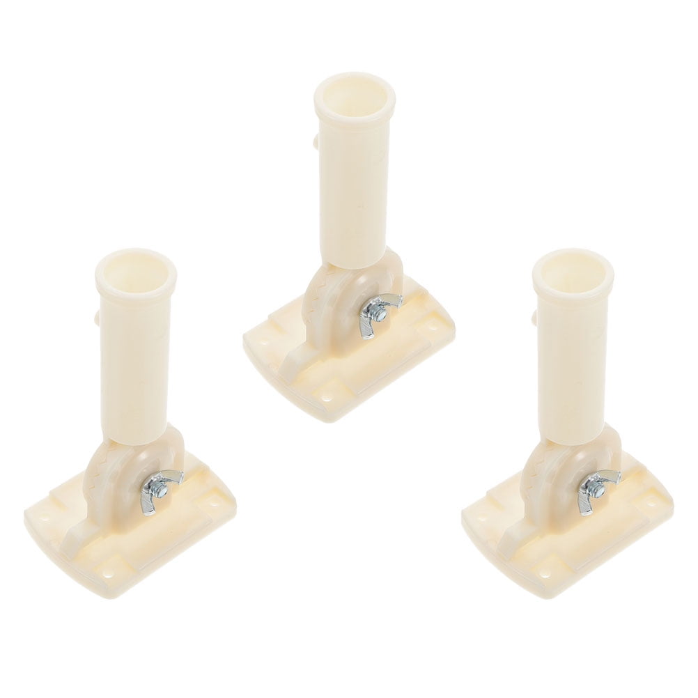 MLINS 3 Pcs Flag Pole Wall Mount Base Flagpole Wind-resistant Holder ...