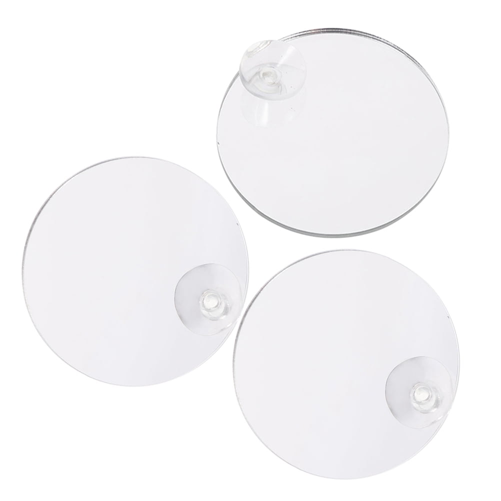 MLINS 3pcs Sturdy Suction Cup Mirror for Betta Fish Tank Single Side ...