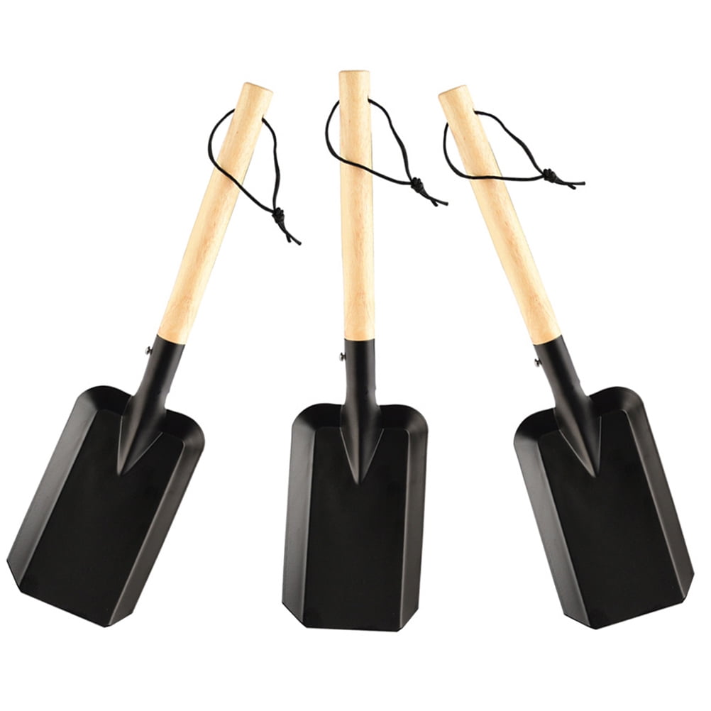 MLINS 3 Pcs Gardening Shovels Outdoor Charcoal Fire with Handle (black ...