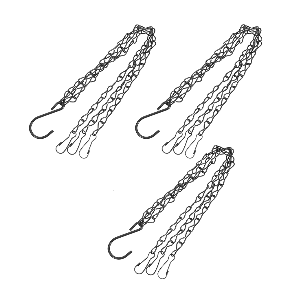 MLINS 3 Pcs Hooks Flower Pot Hanging Chain Simple Appearance Chains ...