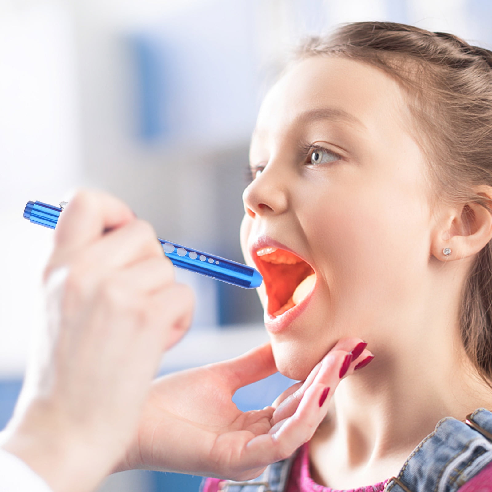 MLINS 3 Pcs LED Flashlight Pen Triple Pediatric Rechargeable Work ...