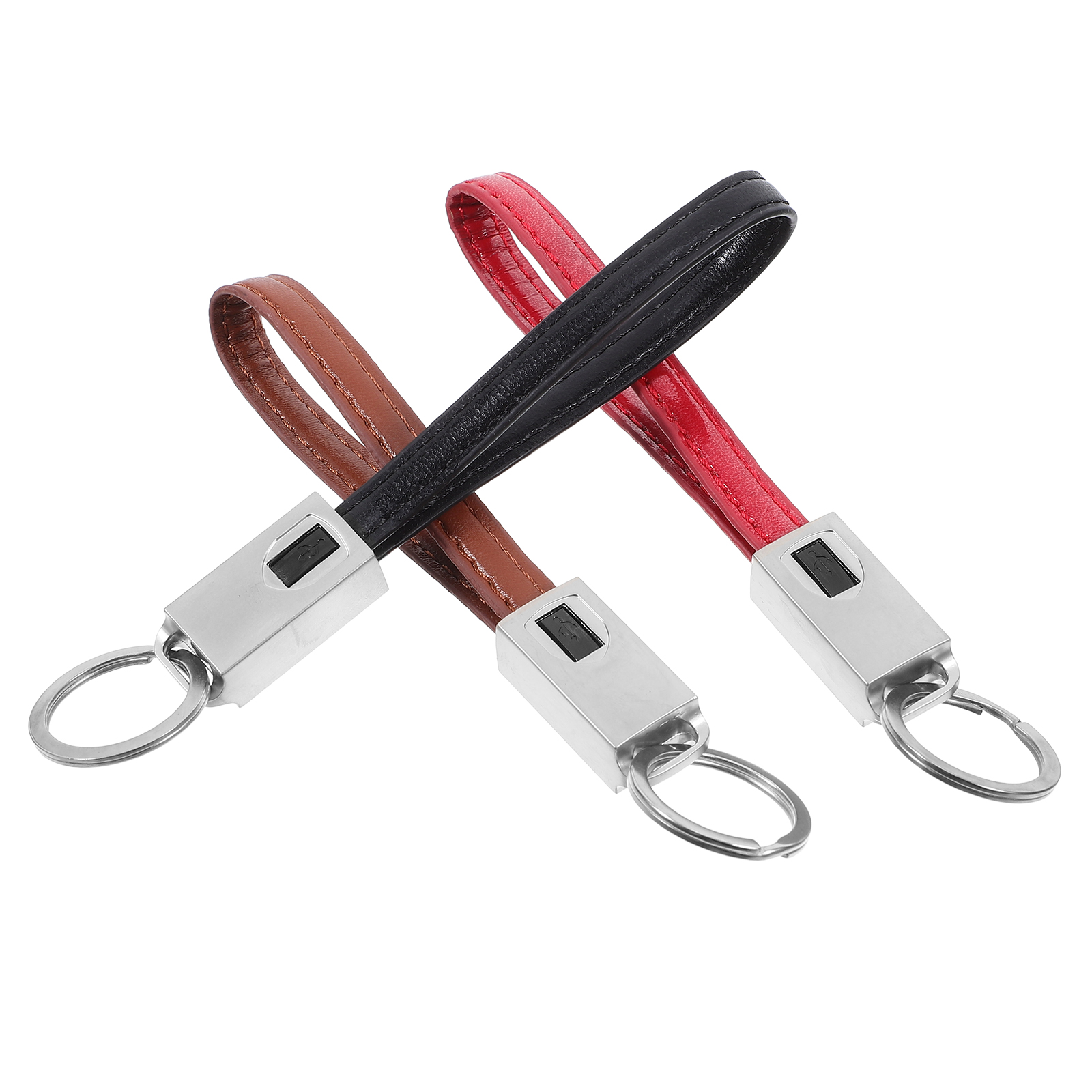 MLINS 3 Pcs Leather Keyring Charger Cord Cable with Type C Connector ...