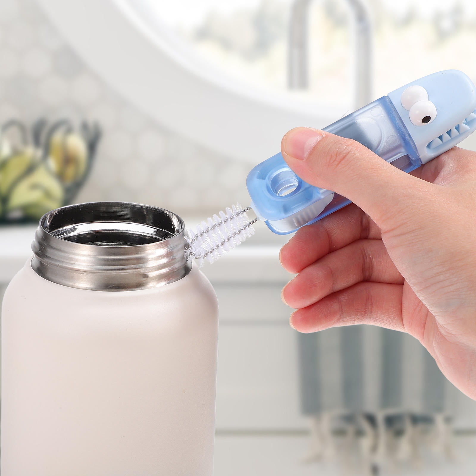 MLINS 3 Pcs Lid Cleaning Brushes 3 In 1 Cup Lid Cleaning Brush Multi ...