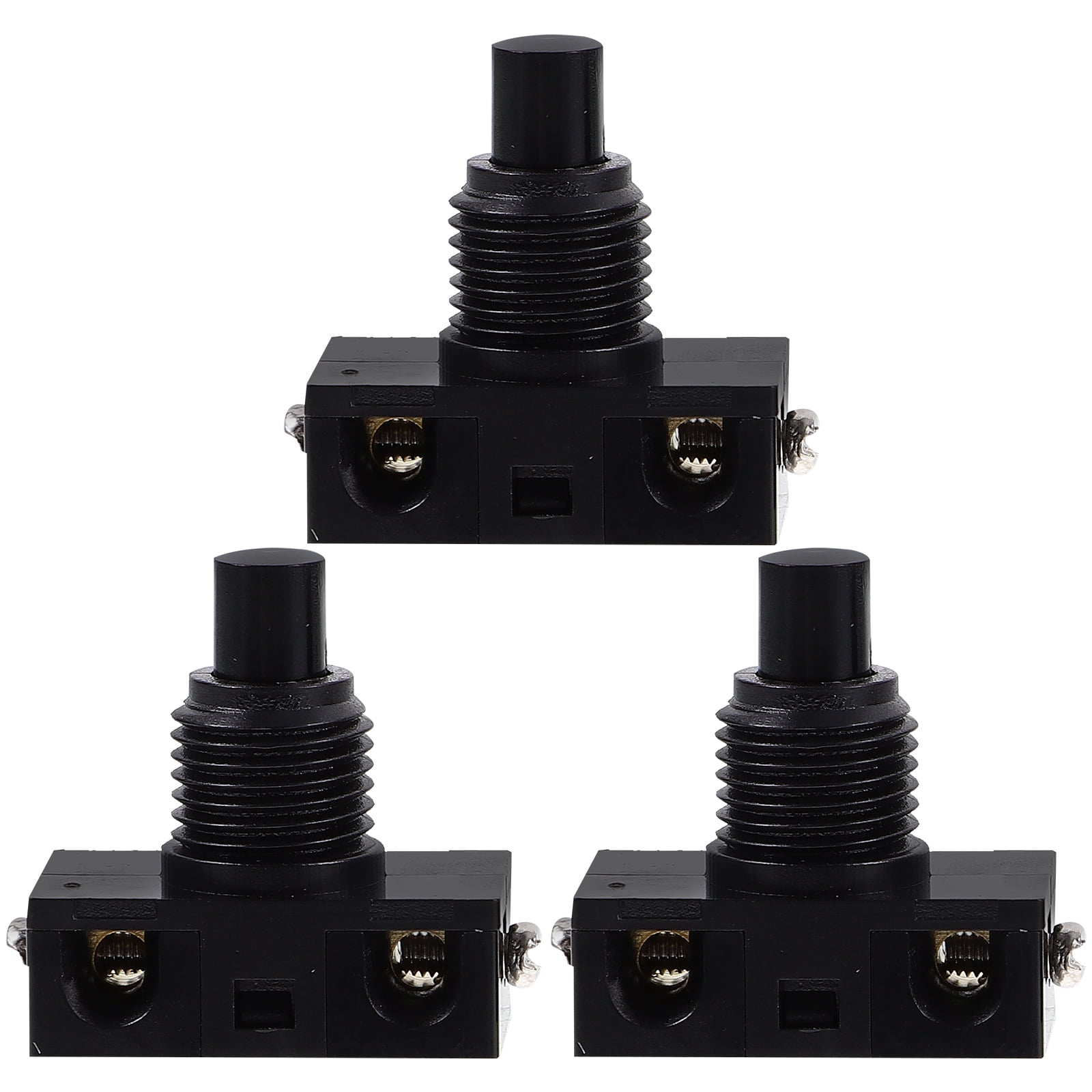 MLINS 3 Pcs Lockless Automatic Reset Push Button Switch Foot Pedal ...