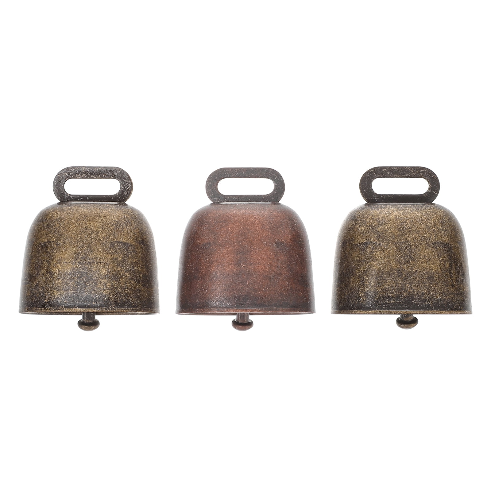 MLINS 3 Pcs Metal Cowbell Small Cows for Sturdy Material Bells ...