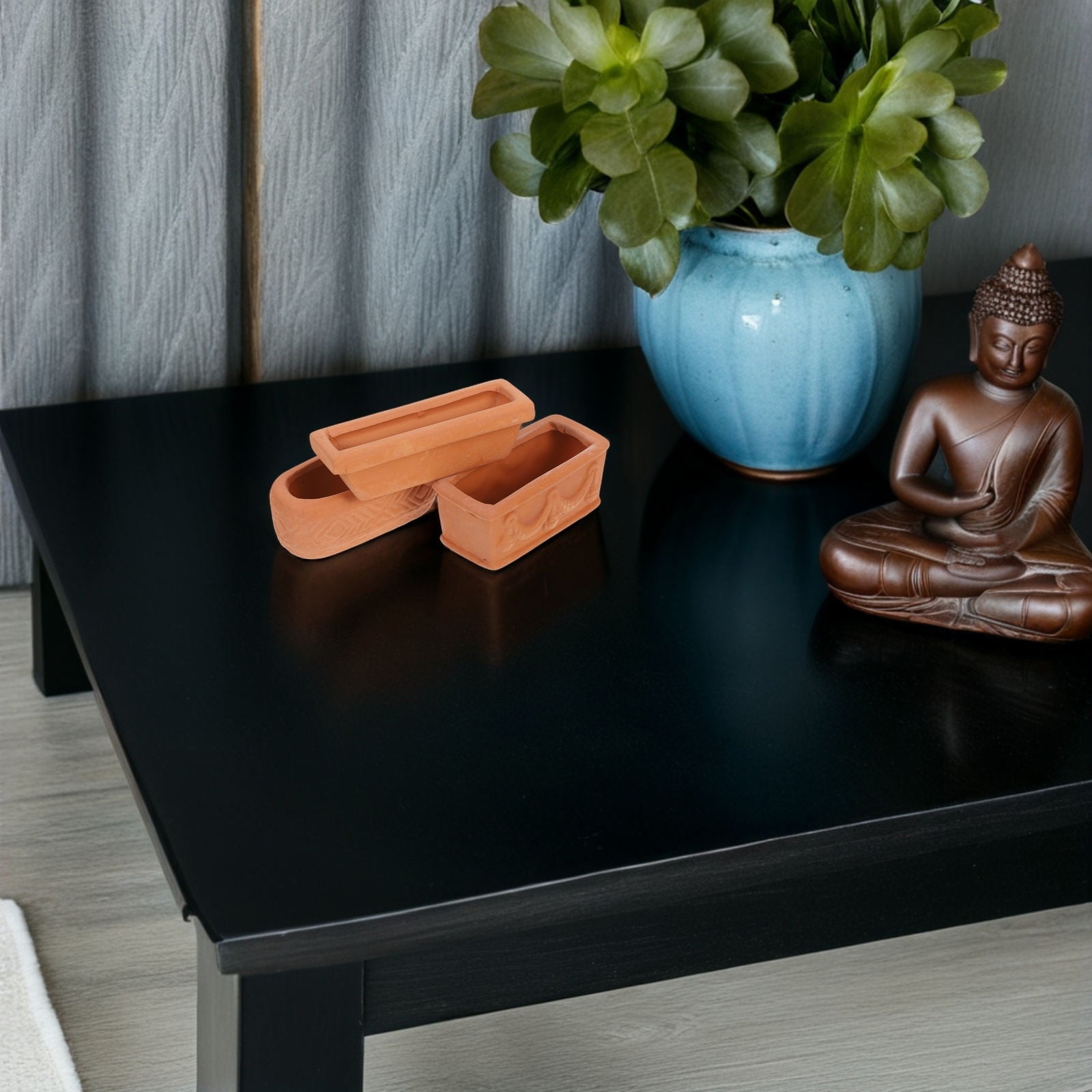 MLINS 3 Pcs Miniature Flower Pot Small Planters for Indoor Plants DIY ...