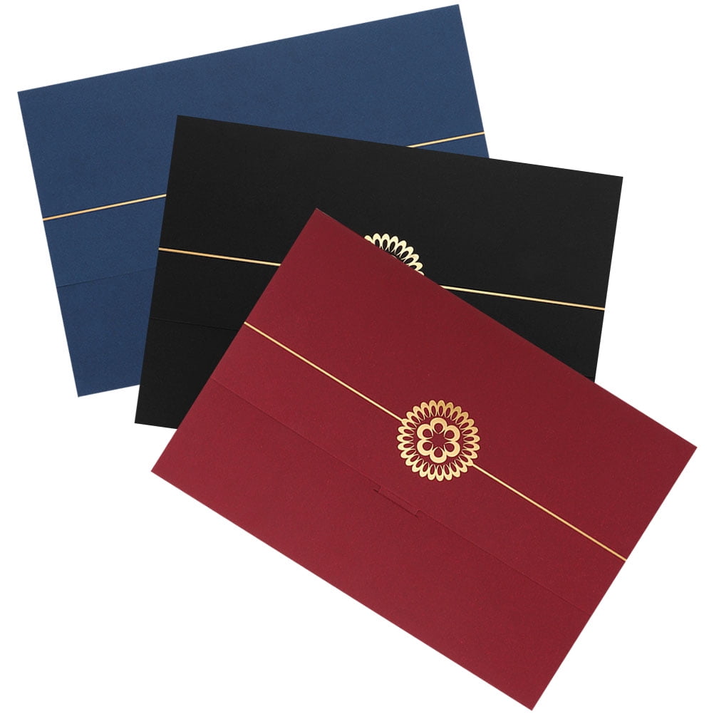 MLINS 3 Pcs Paper Diploma Cover Graduation Certificate Document Covers ...