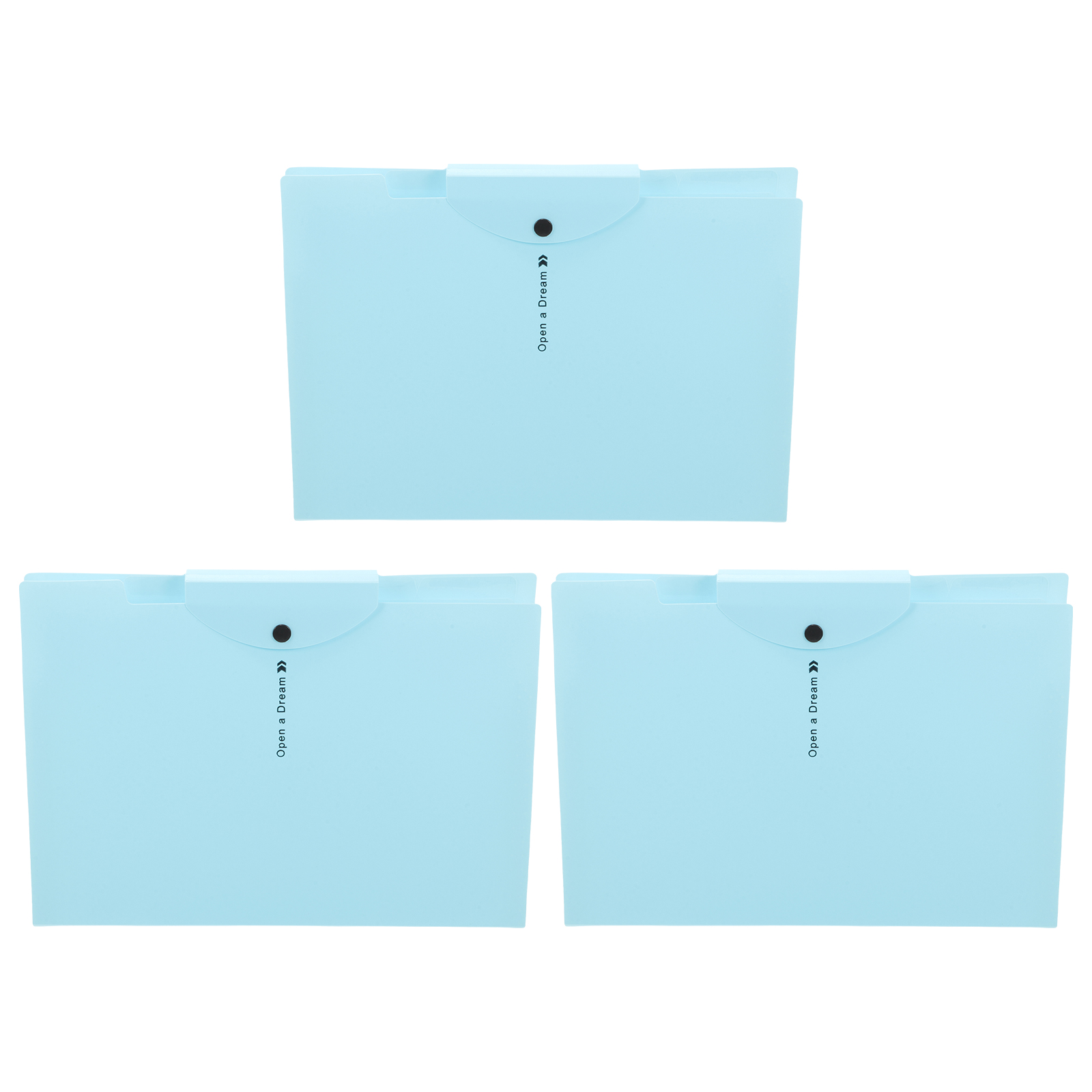 MLINS 3 Pcs Paper File Pouch Office Holder Binders Blue Organizers ...