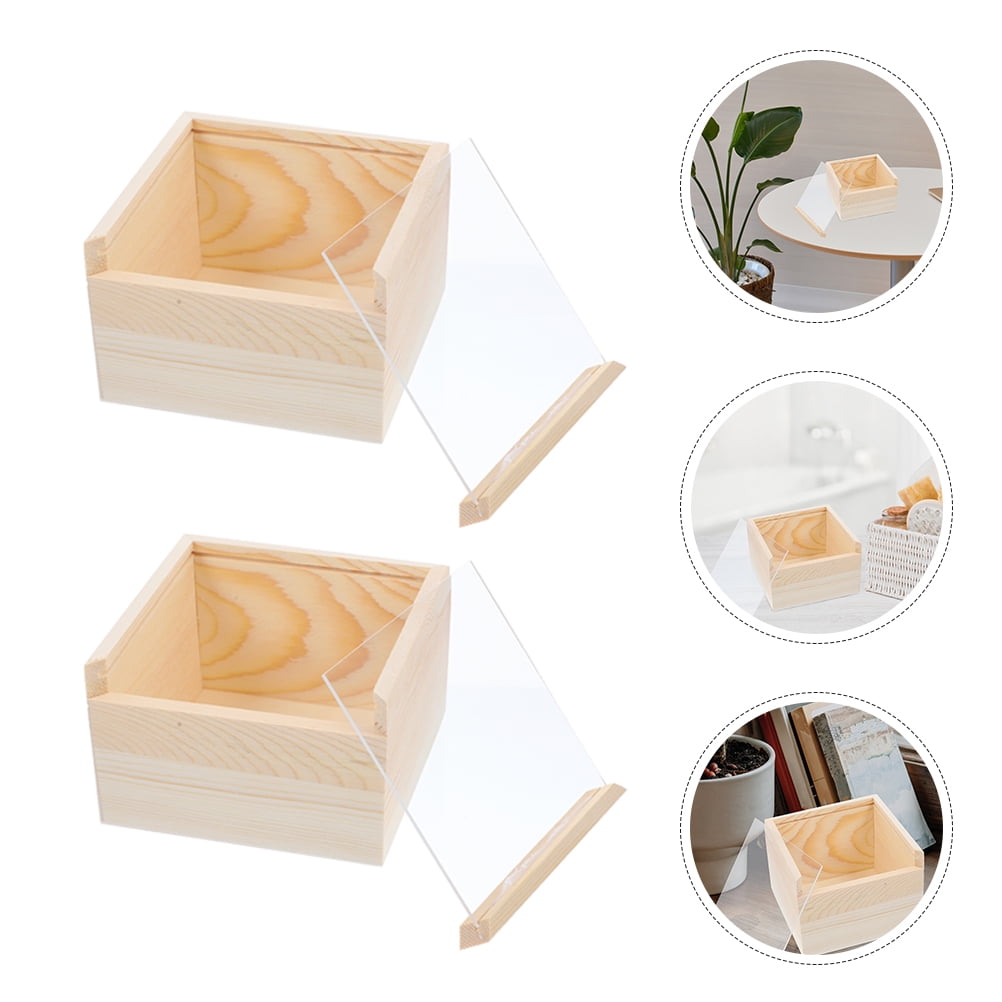 MLINS 3 Pcs Pull-out Lid Storage Box Decorative Cardboard with Lids ...