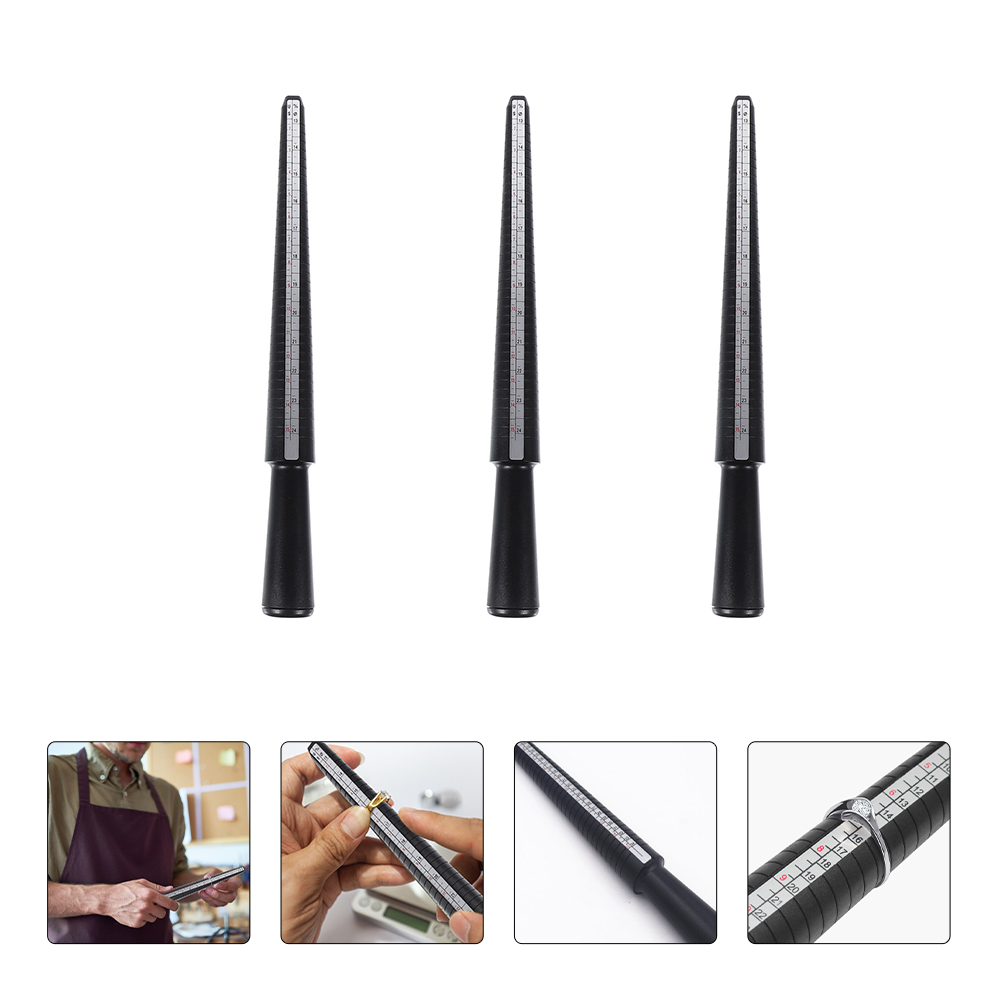 MLINS 3 Pcs Size Ring Measuring Stick Reusable Finger Durable Man ...