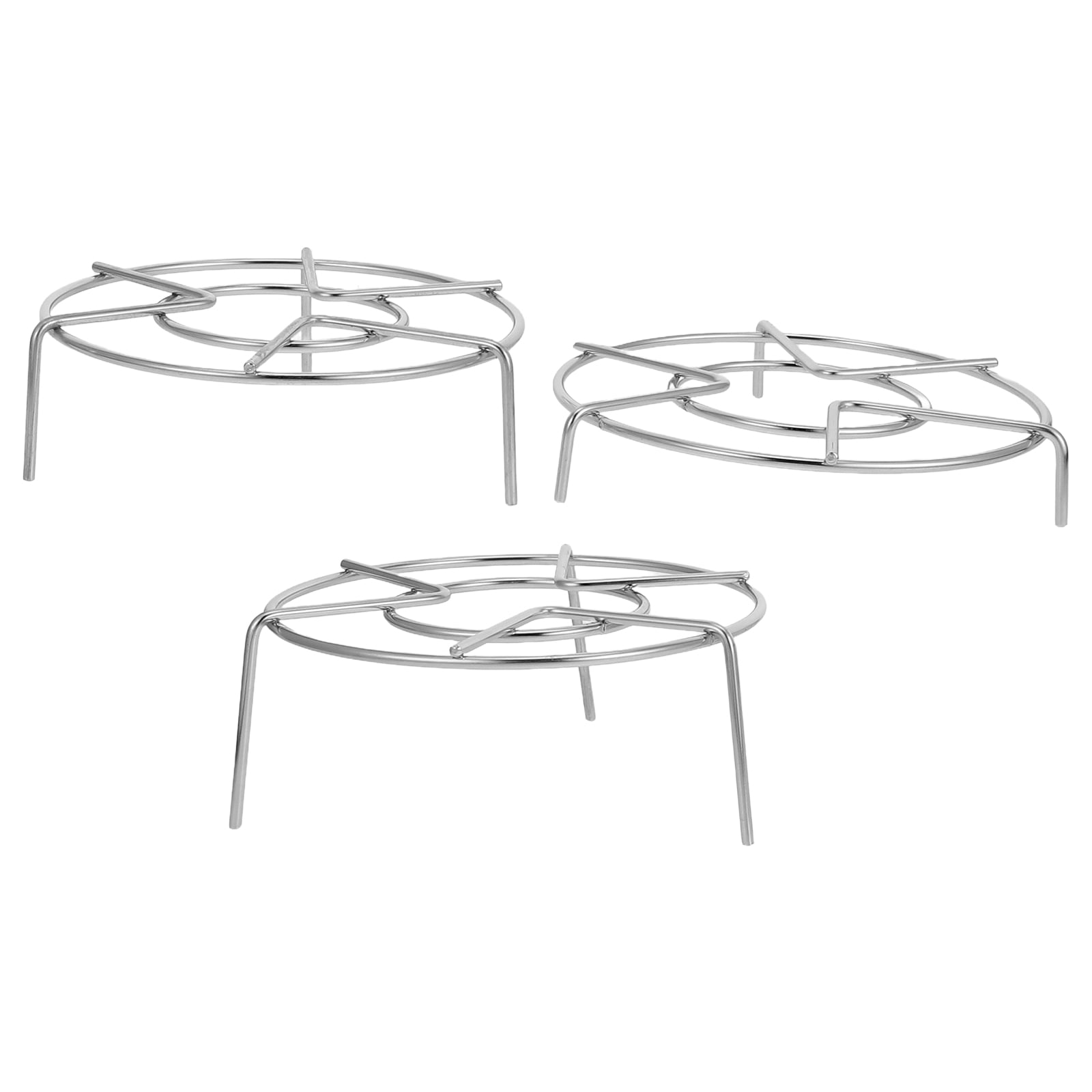 MLINS 3 Pcs Steamer Rack For Tamales Wok Stand Electric Stove Stainless ...