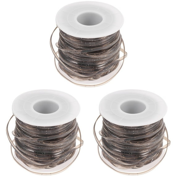 MLINS 3 Rolls Decorative Transparent DIY Flat Rope Beading String Hand ...