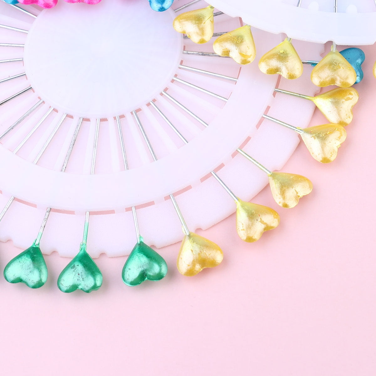 MLINS 3 Set of Multi-color Heart Head Beading Needle for Maps Calendar ...