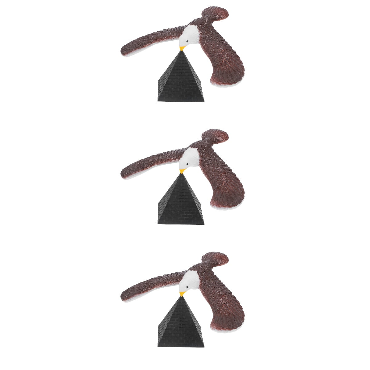 MLINS 3 Sets Balancing Bird Balance Eagle with Pyramid Stand Balance ...